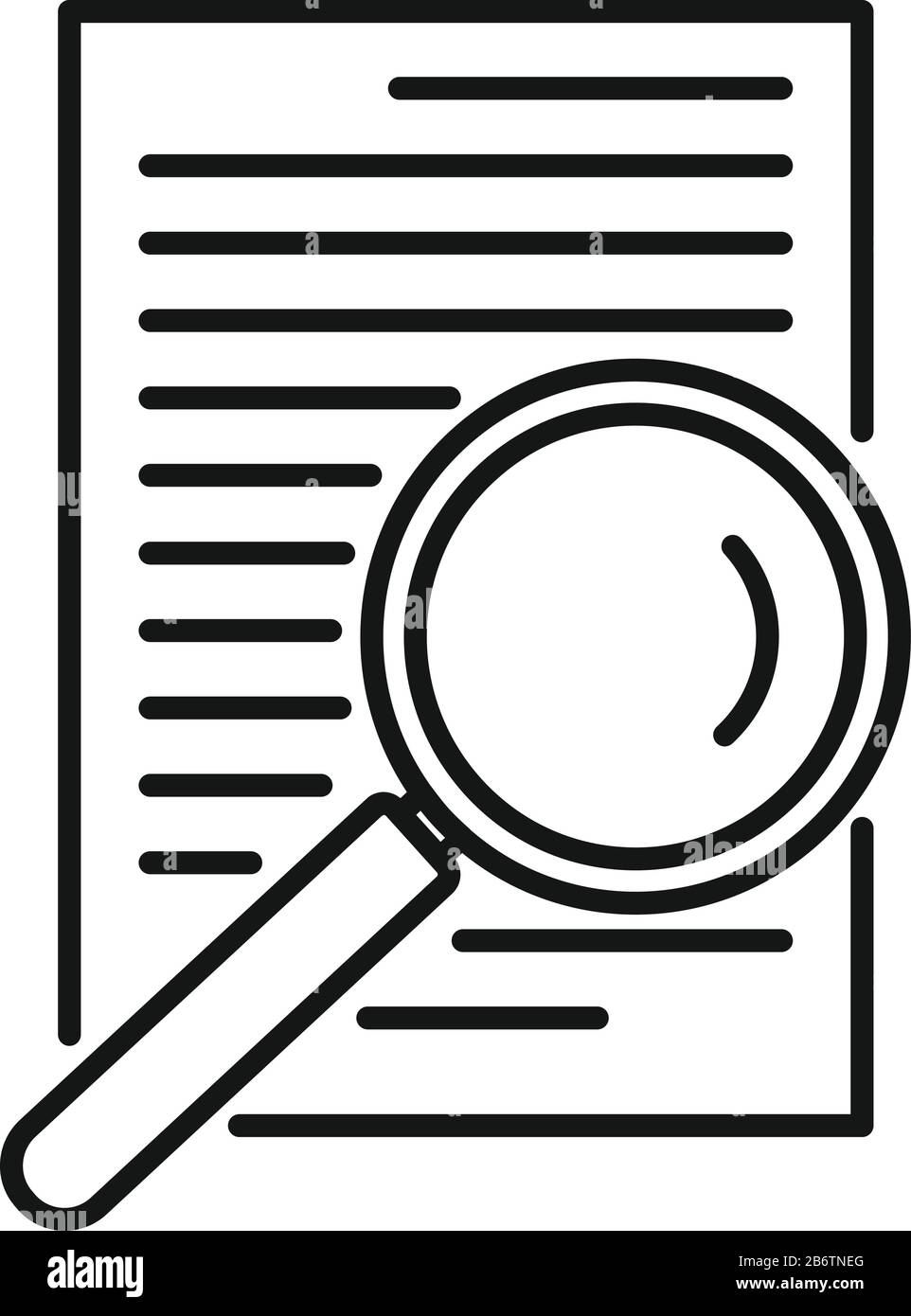 Paper office request icon. Outline paper office request vector icon for ...