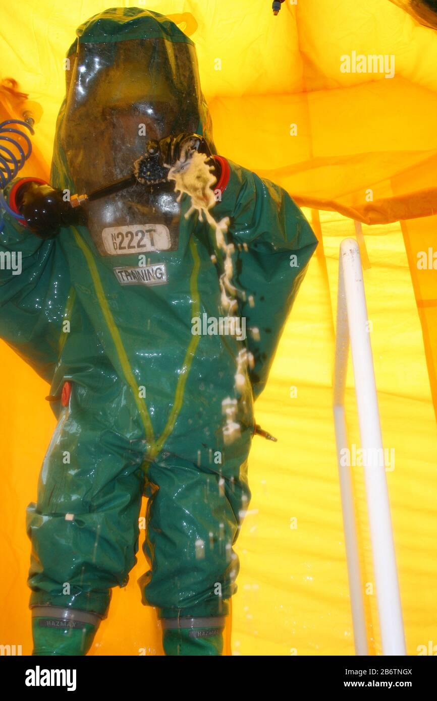Decontamination tent hi-res stock photography and images - Alamy