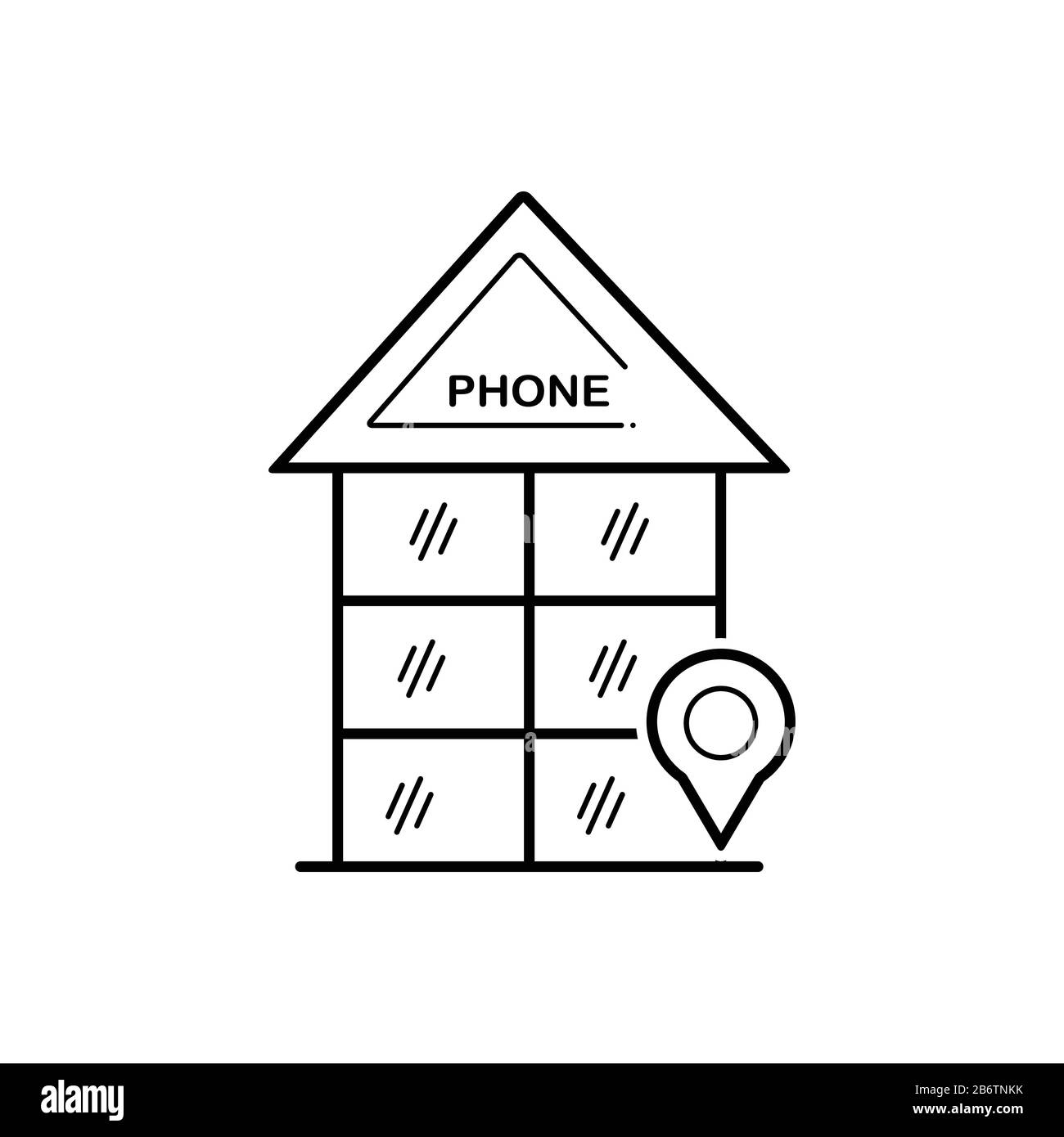 Phone booth icon Stock Vector Image & Art - Alamy