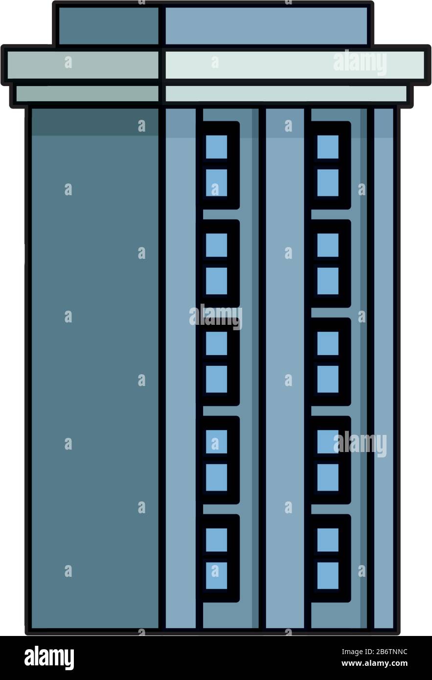 building with windows isolated icon Stock Vector Image & Art - Alamy