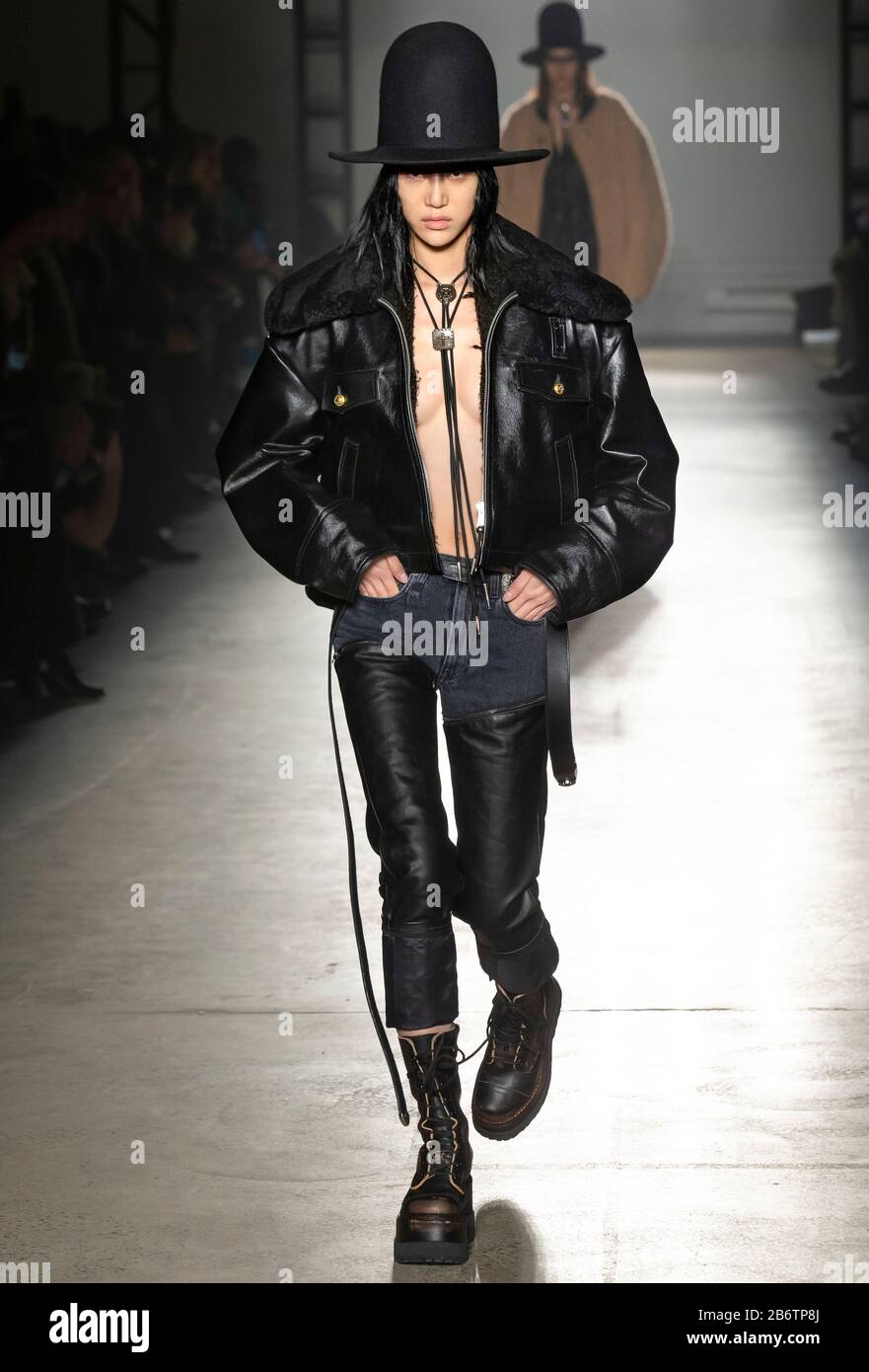 New York, New York - February 08, 2020: Sora Choi walks the runway at ...