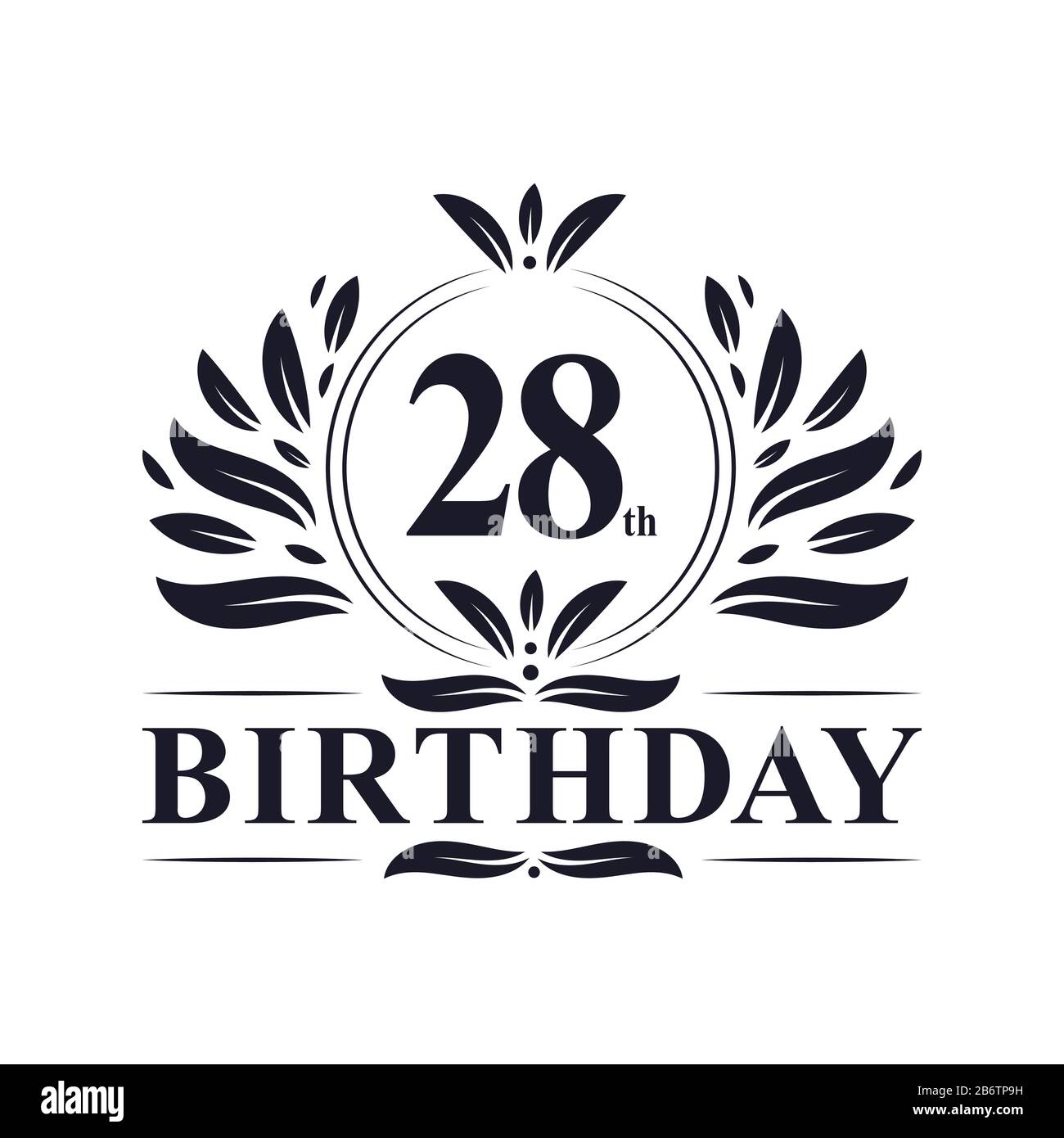 28 birthday logo Cut Out Stock Images & Pictures - Alamy