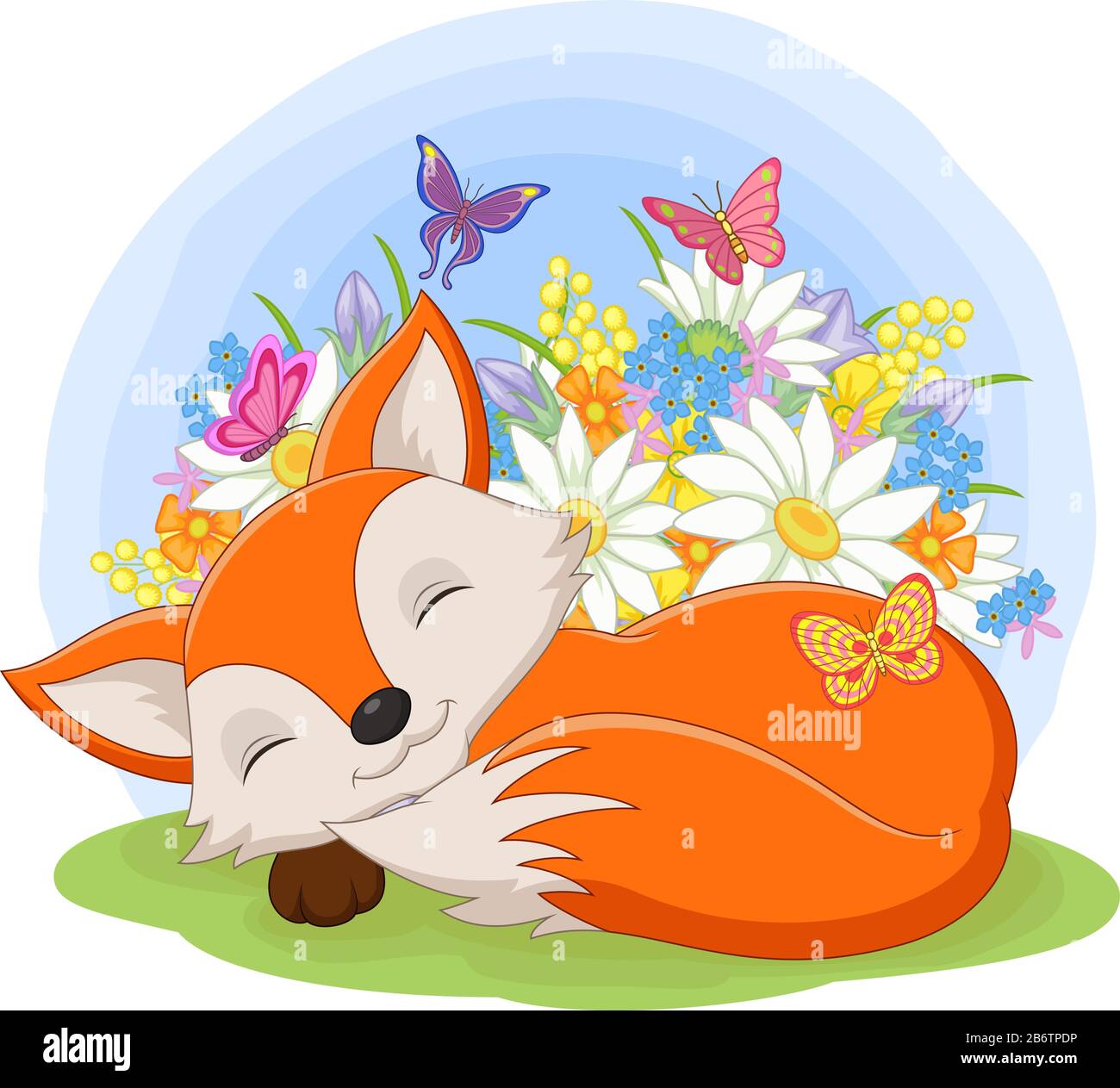 Sleeping Baby Fox