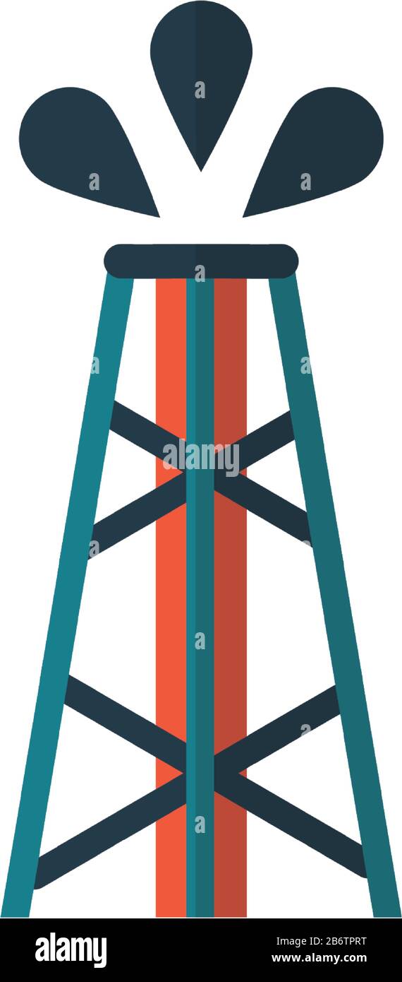 oil extraction in white background vector illustration design Stock ...