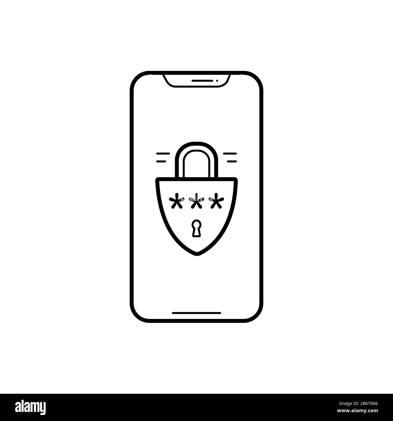 Security code icon Stock Vector Image & Art - Alamy