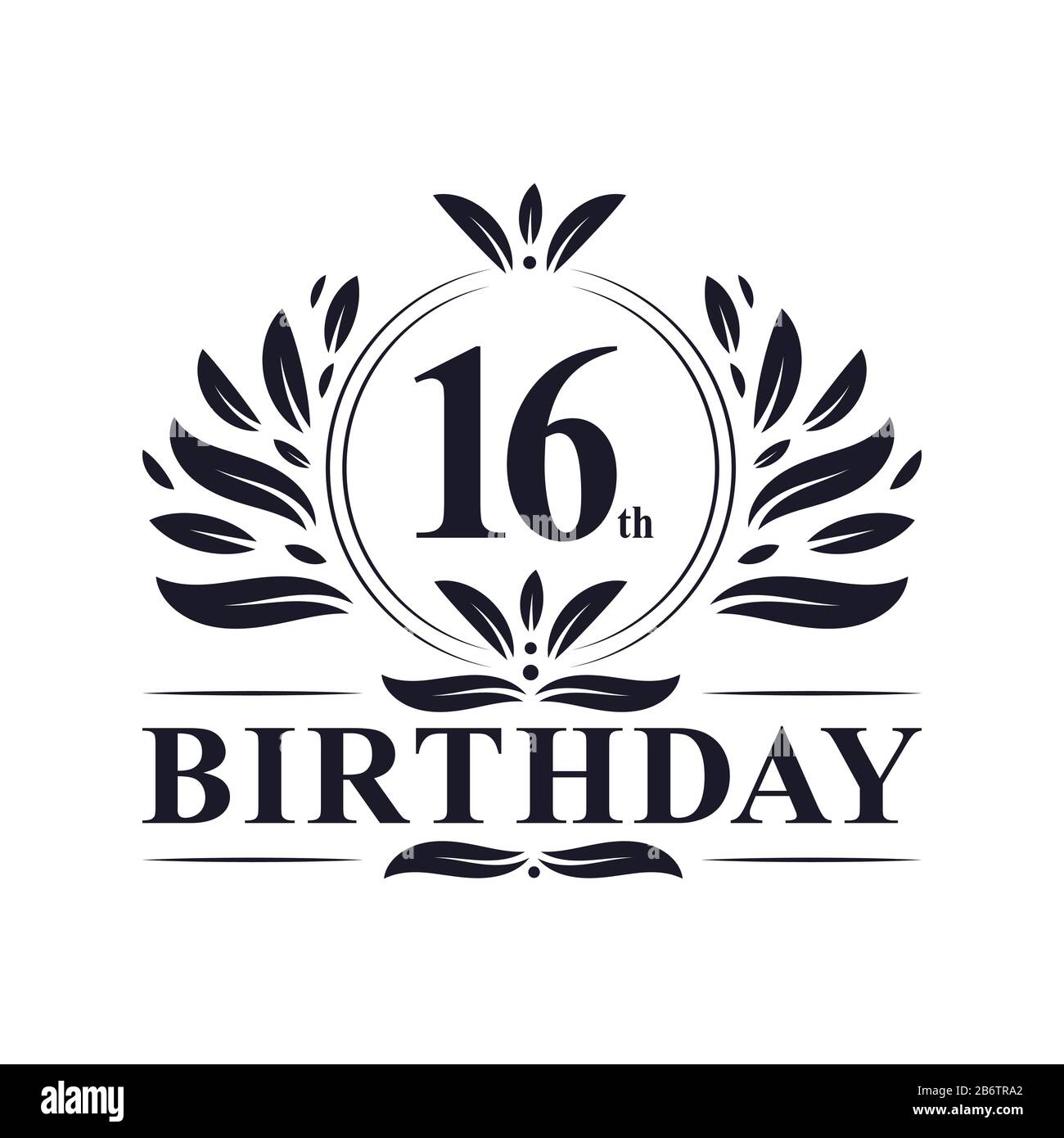 16 birthday logo Cut Out Stock Images & Pictures - Alamy