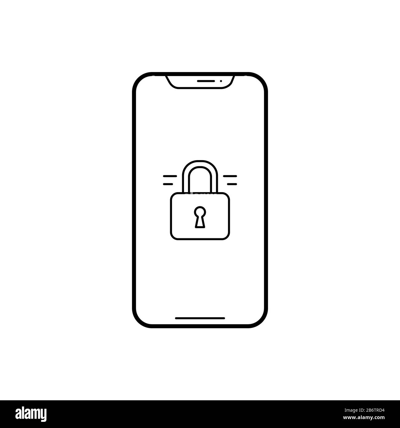 Unlocked Phone icon Stock Vector Image & Art - Alamy