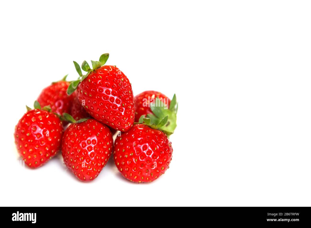 Strawberry Isolated on white background., strawberry Stock Photo - Alamy