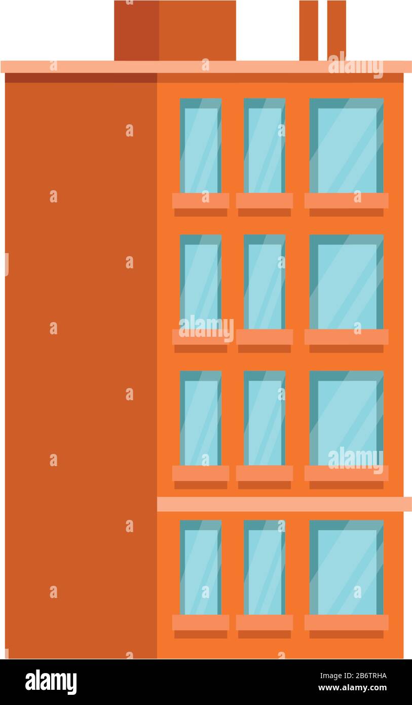 building with windows isolated icon Stock Vector Image & Art - Alamy