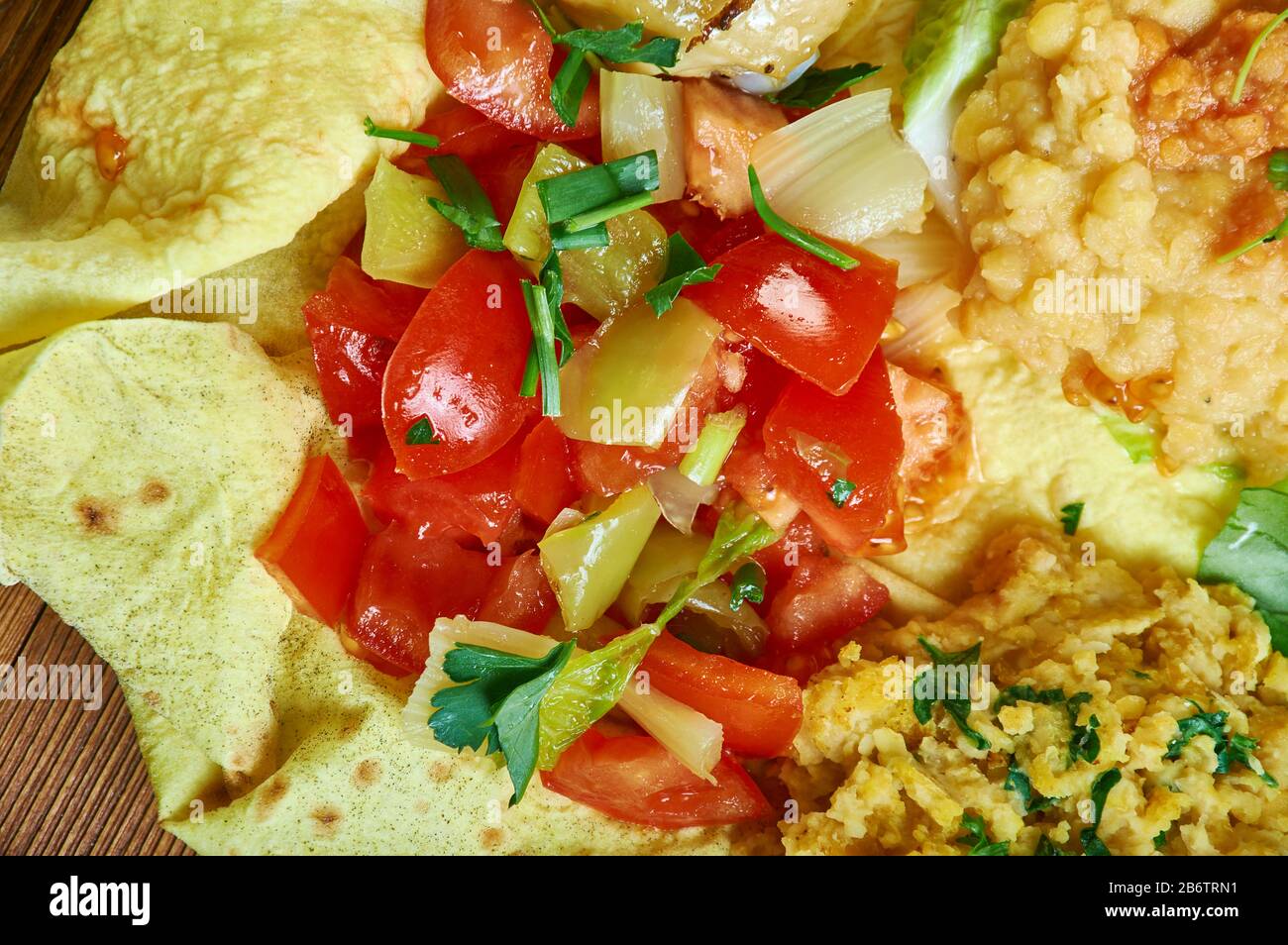 Timatim Salata, popular in Eritrea, Ethiopian cuisine, Traditional ...