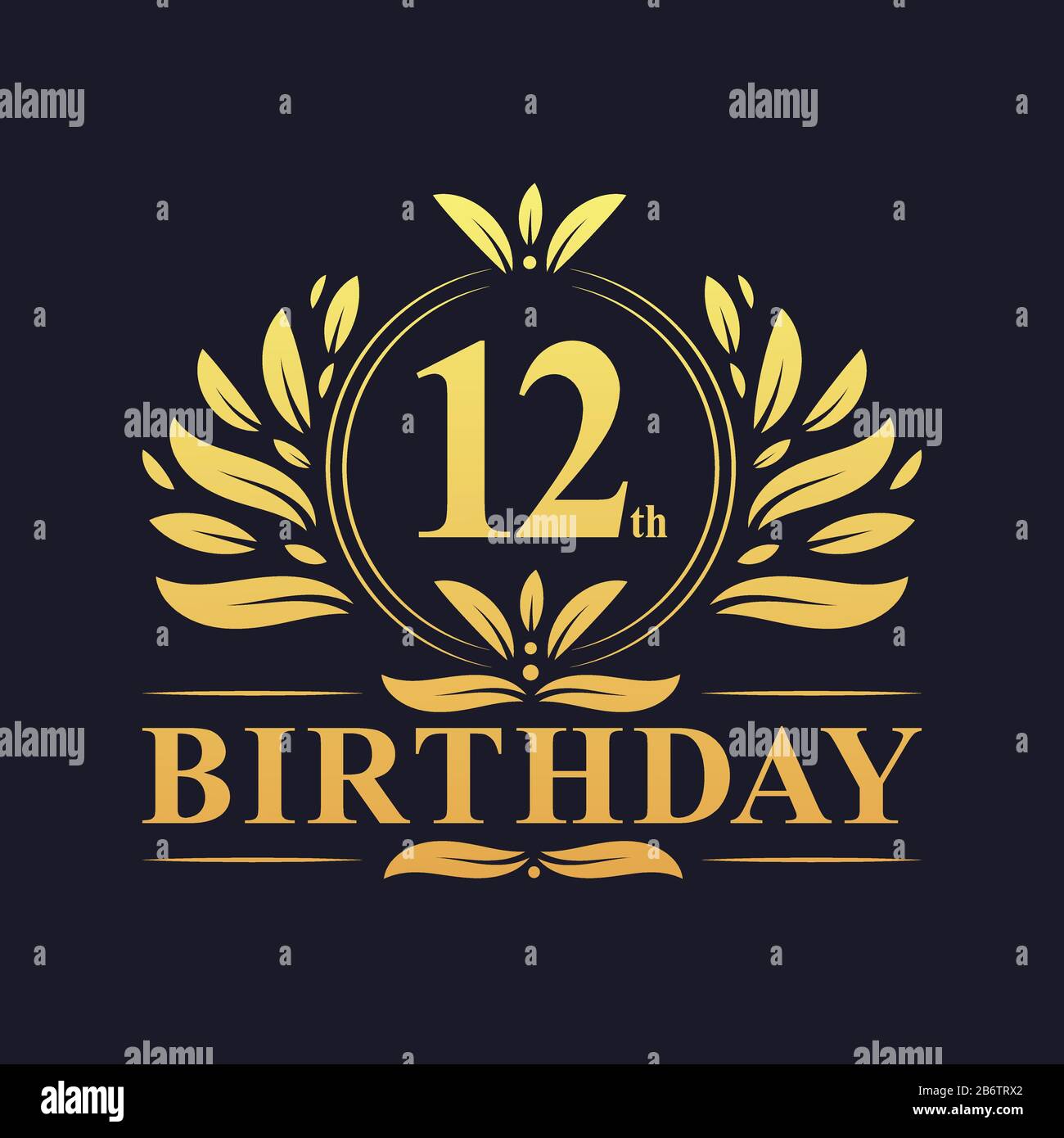 Number 12 logo hi-res stock photography and images - Alamy