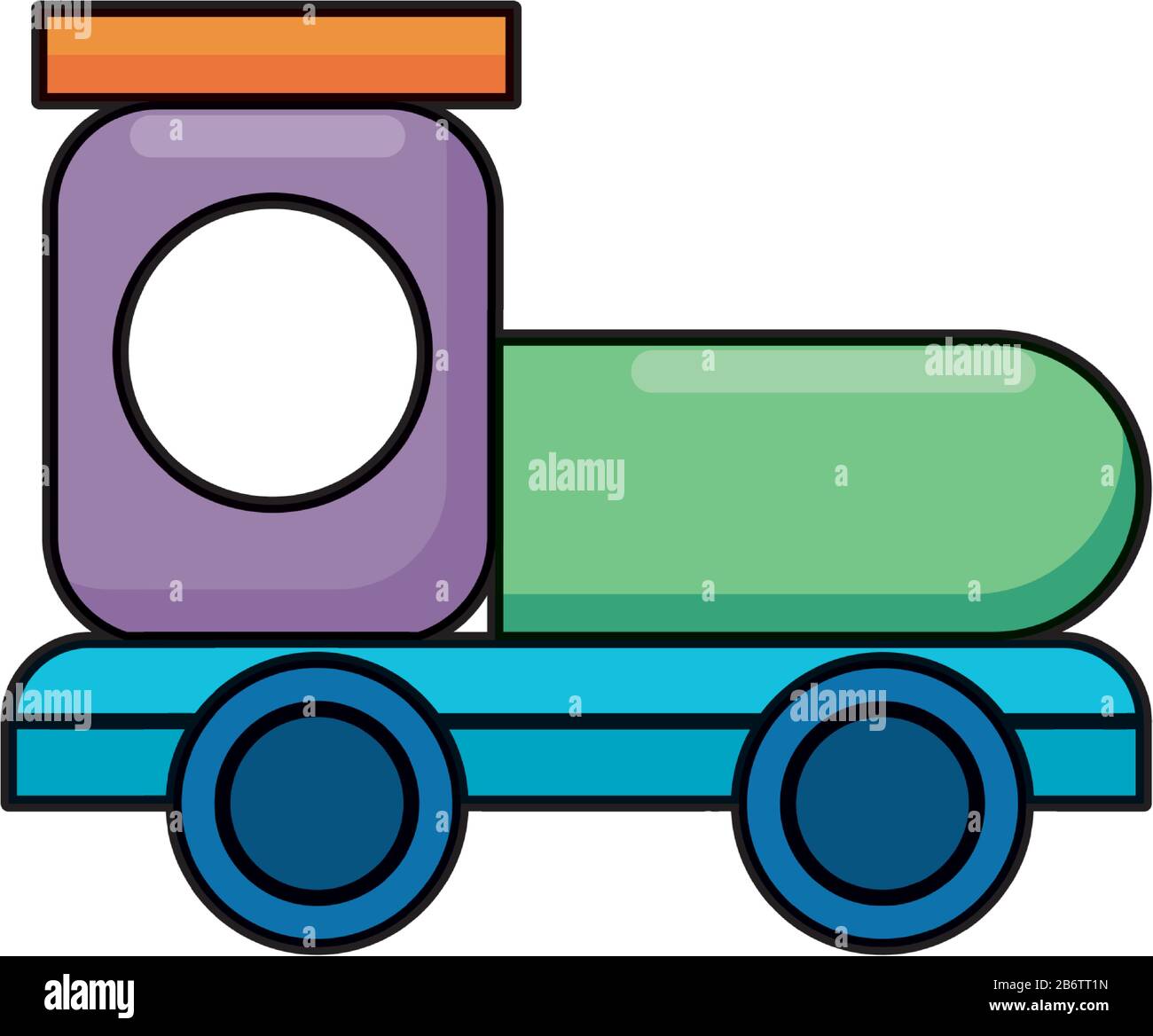 cute train child toy flat style icon Stock Vector Image & Art - Alamy