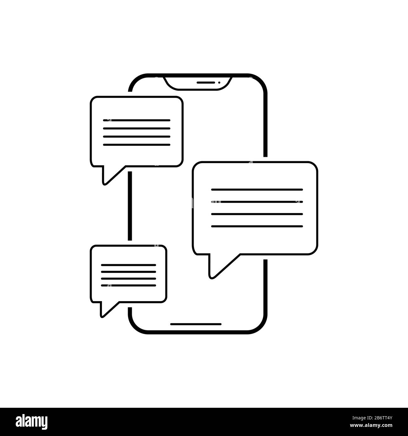 Messaging app icon Stock Vector Image & Art - Alamy