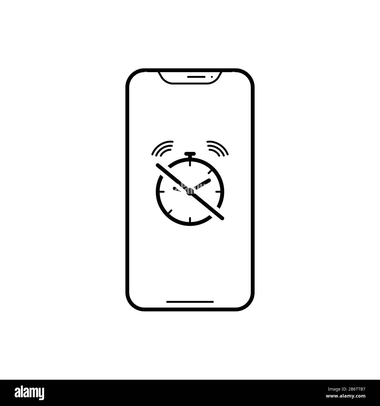 Silent alarm icon Stock Vector Image & Art - Alamy