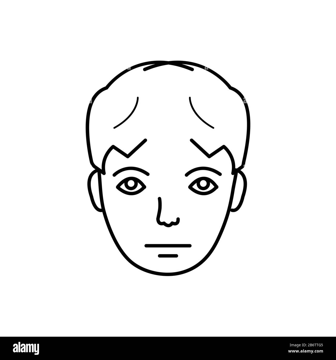 Sad face icon Stock Vector Image & Art - Alamy