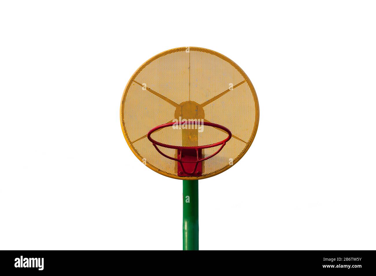 Basketball hoop in the public arena Stock Photo - Alamy