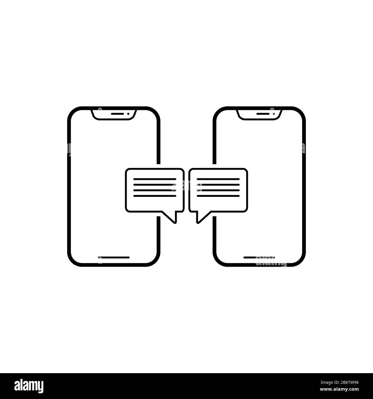 Conversation icon Stock Vector Images - Alamy