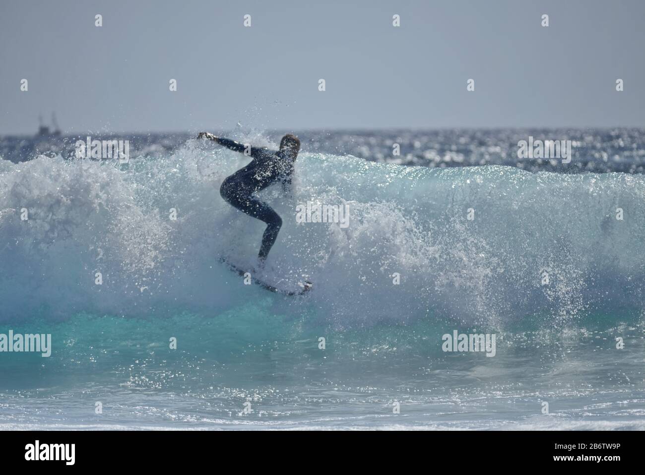 Huge Wave Surfer Hawaii High Resolution Stock Photography and Images ...