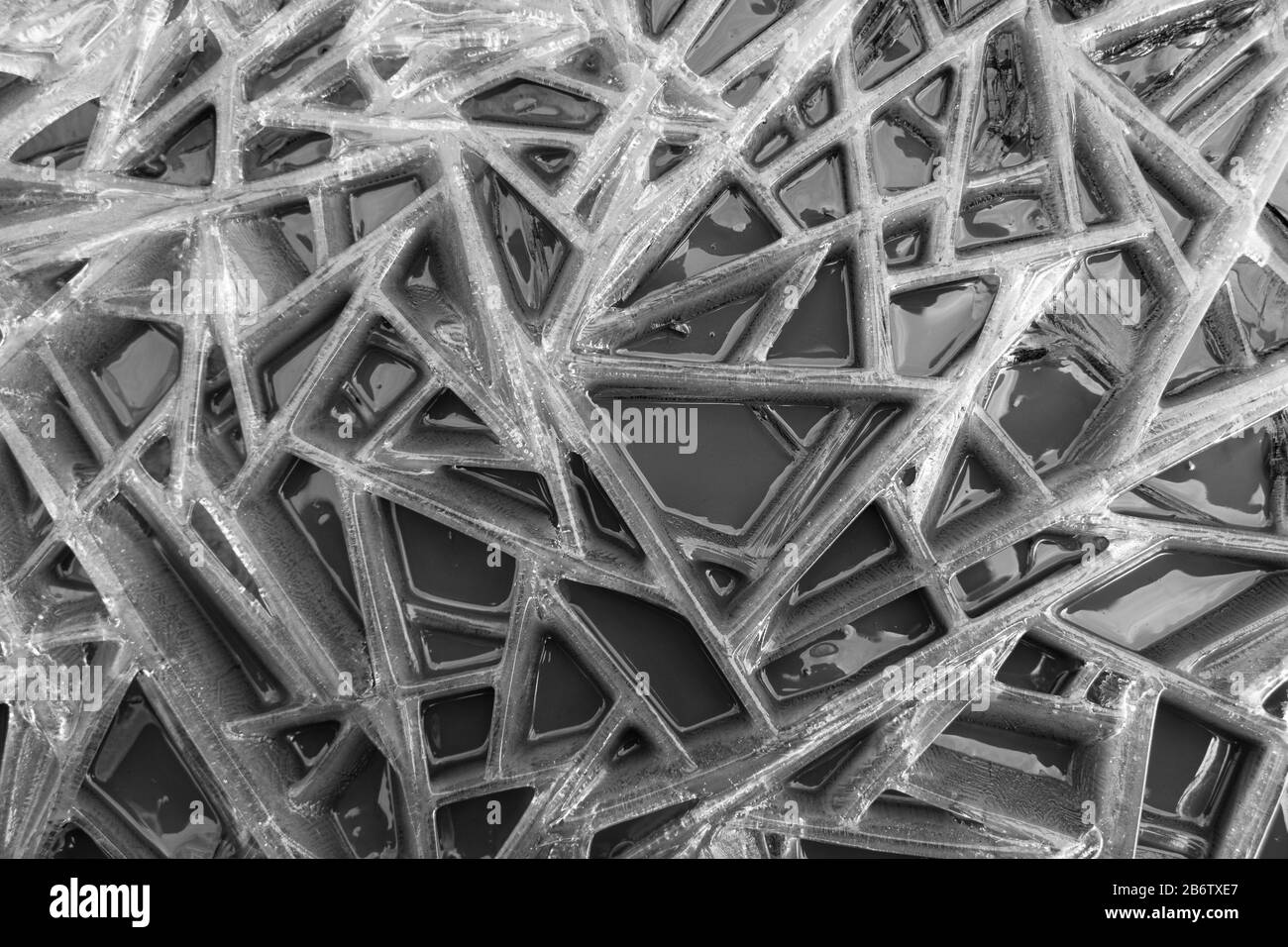 Texture of ice surface. Ice and snow texture background. Abstract ...