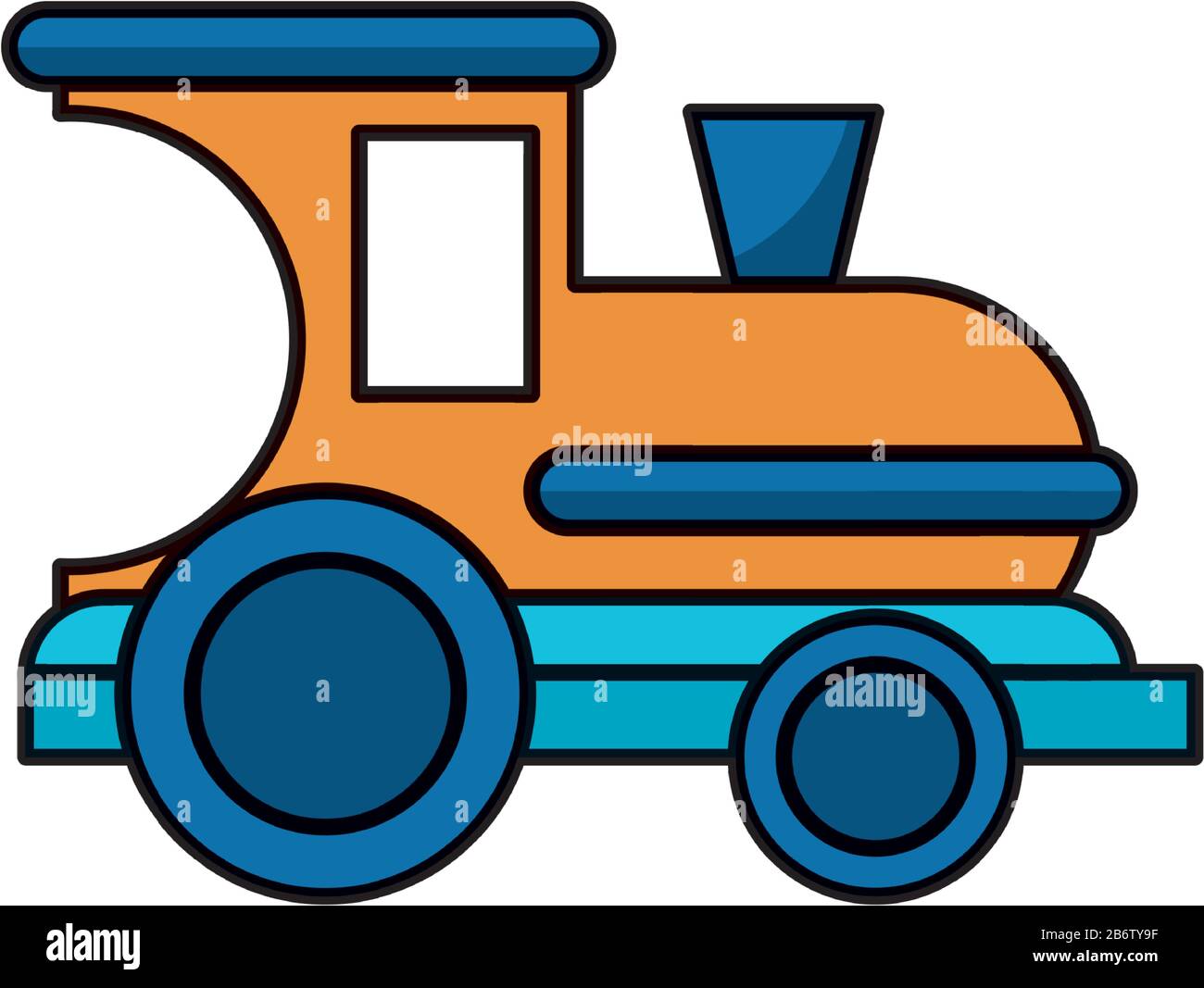 cute train child toy flat style icon Stock Vector Image & Art - Alamy