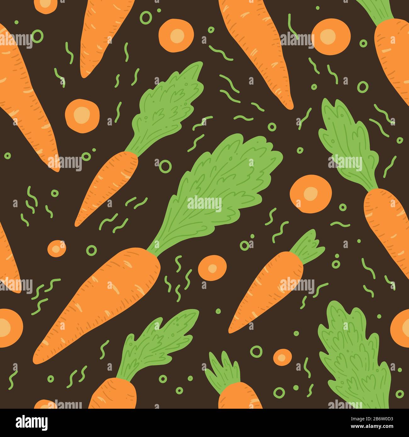 Carrot pattern seamless. Vector illustration for background, print ...