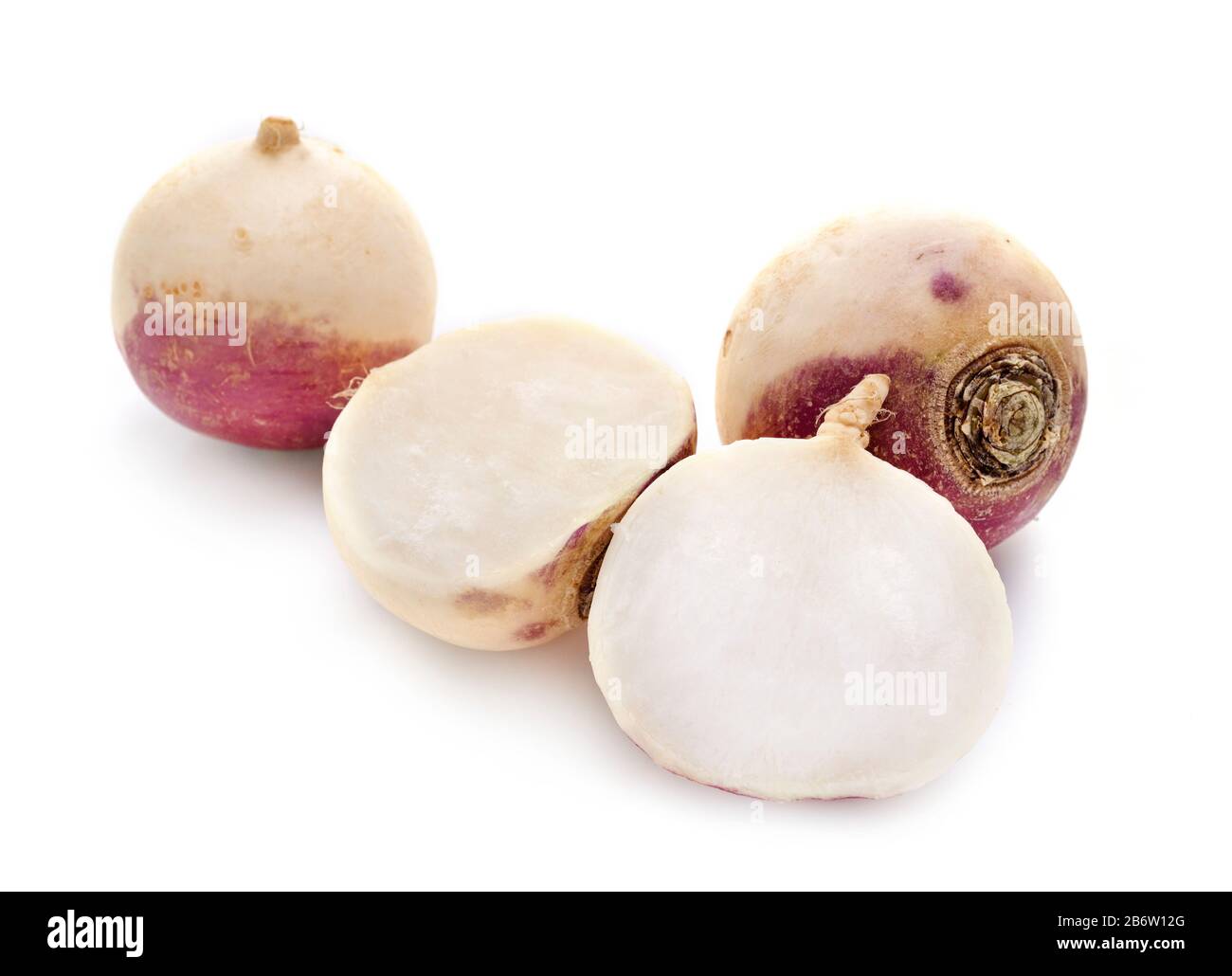 fresh turnip in front of white background Stock Photo - Alamy