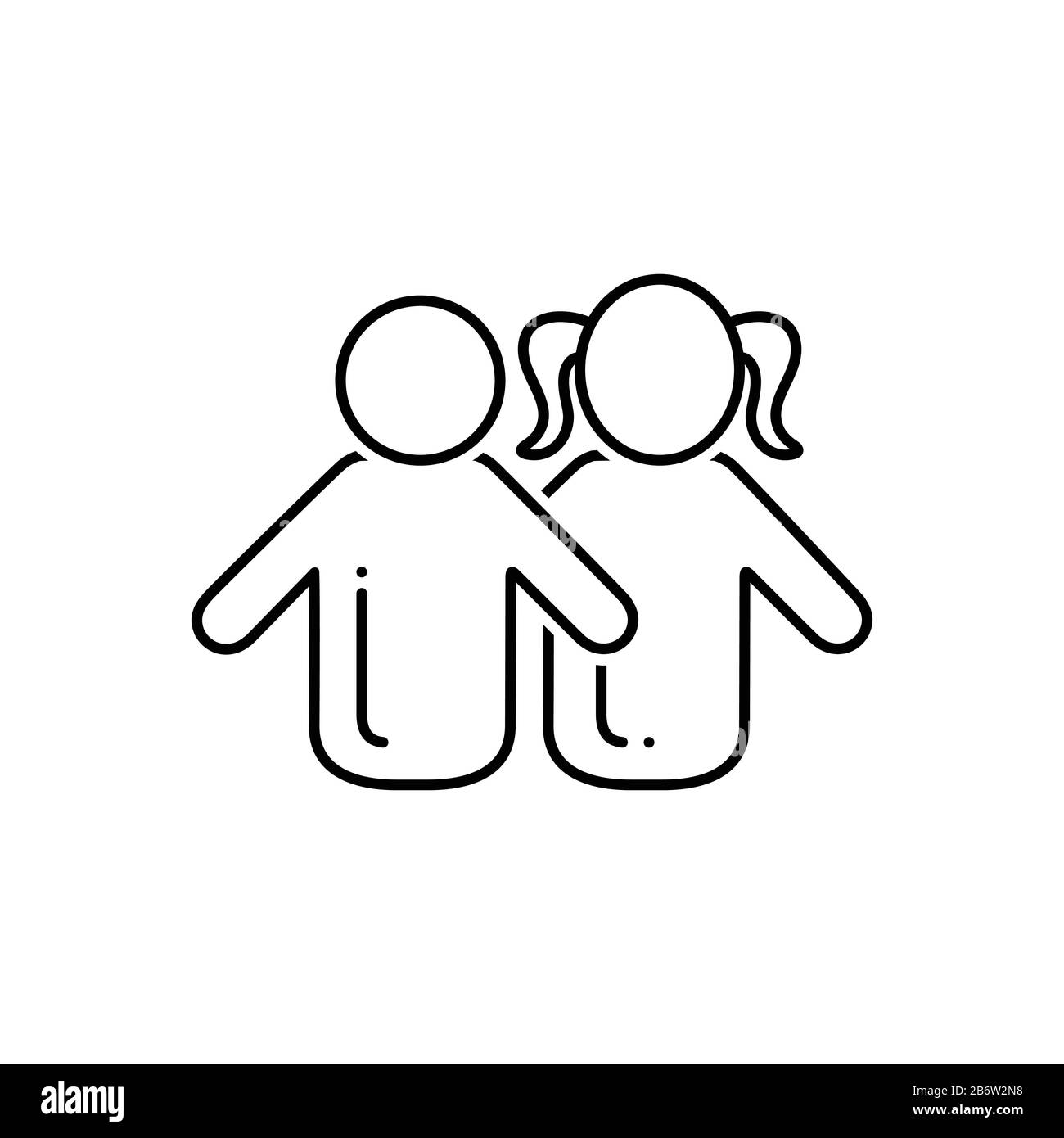 Children icon Stock Vector Images - Alamy