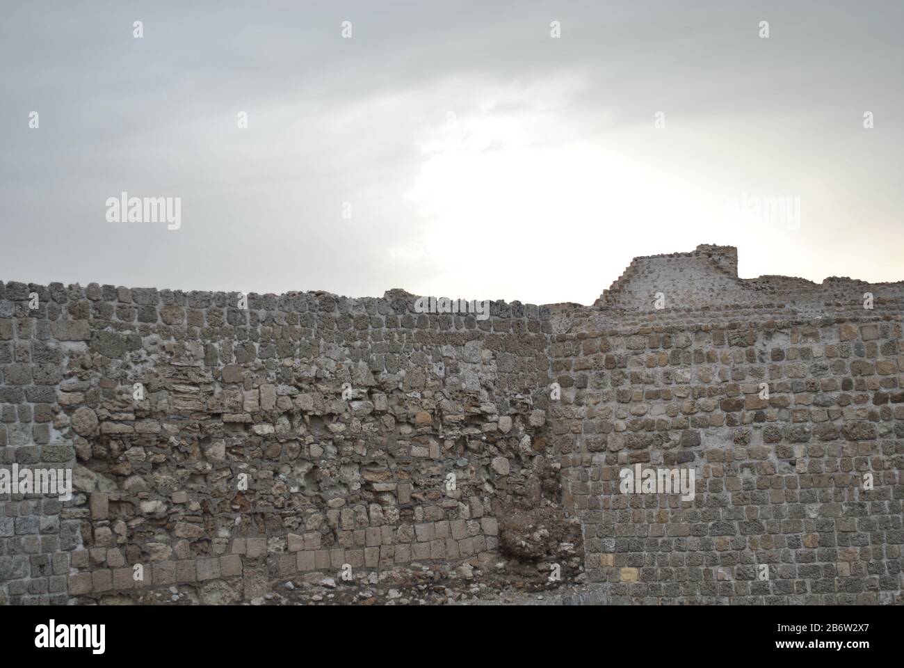 Bahrain National Fort view in the cloudy weather Stock Photo - Alamy
