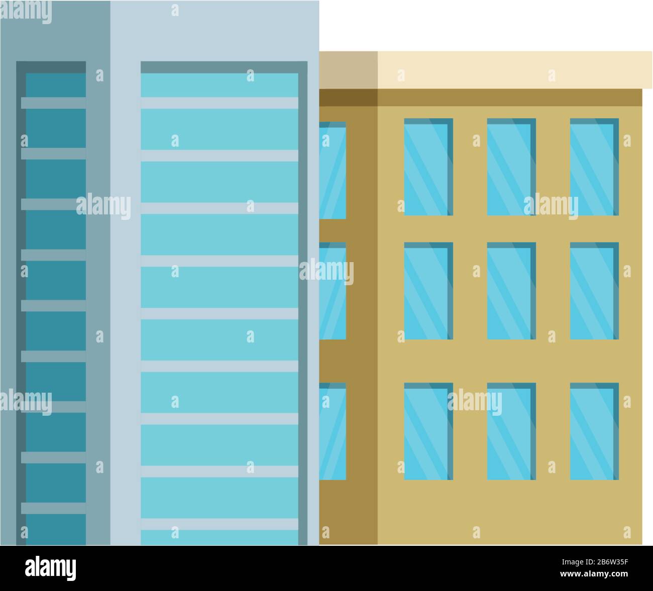 building with windows isolated icon Stock Vector Image & Art - Alamy