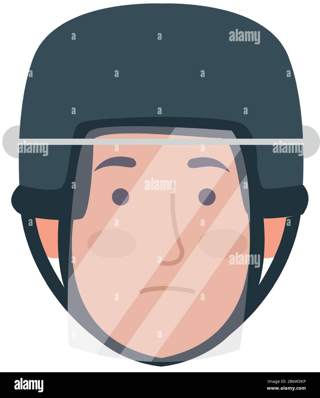 riot police with helmet head character Stock Vector Image & Art - Alamy