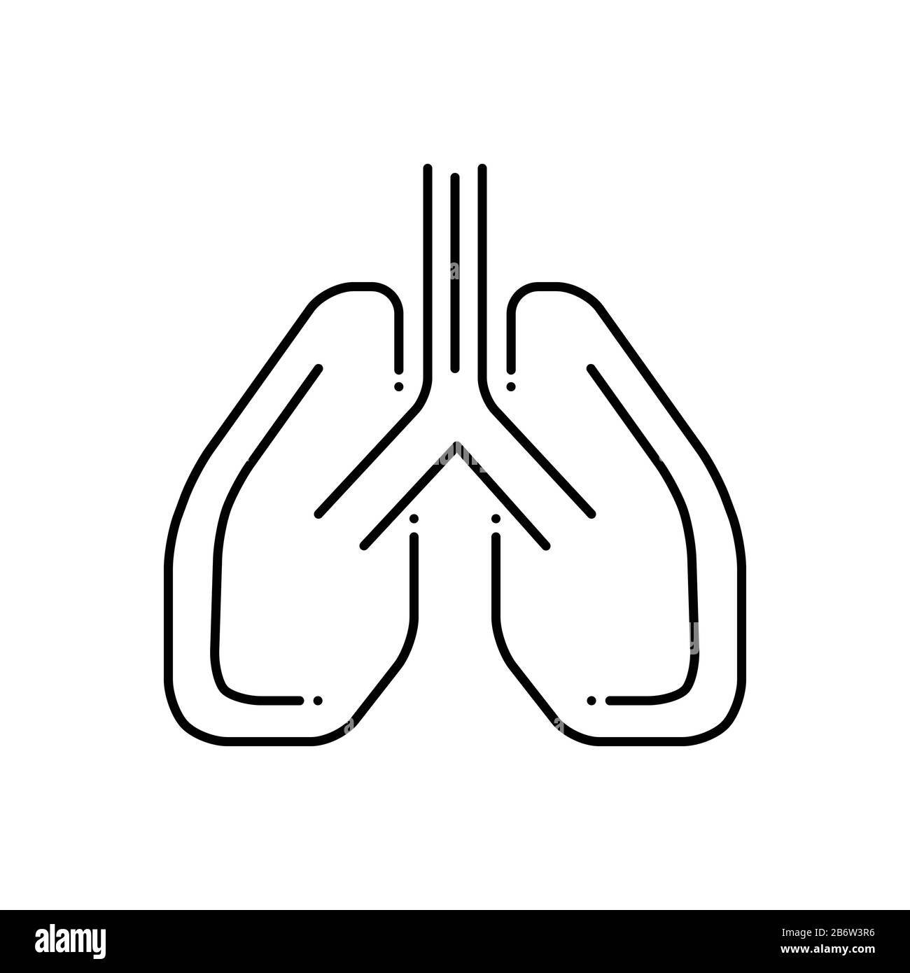 Pulmonology icon hi-res stock photography and images - Alamy