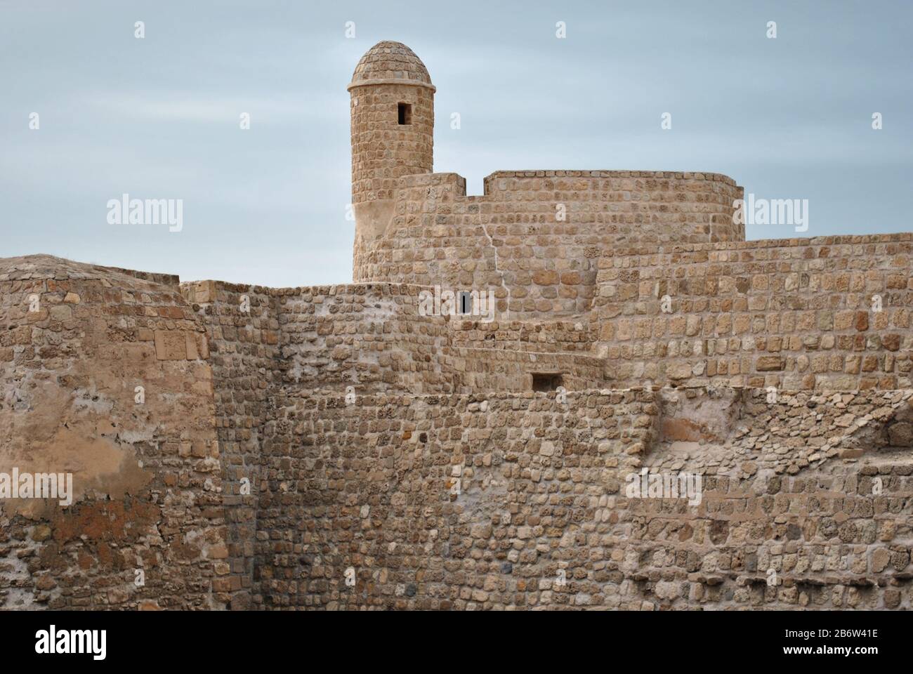 Bahrain National Fort view in the cloudy weather Stock Photo - Alamy