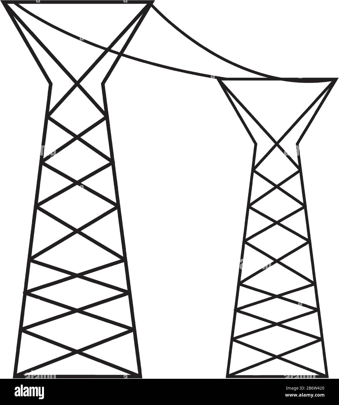 electric post tower isolated icon Stock Vector Image & Art - Alamy