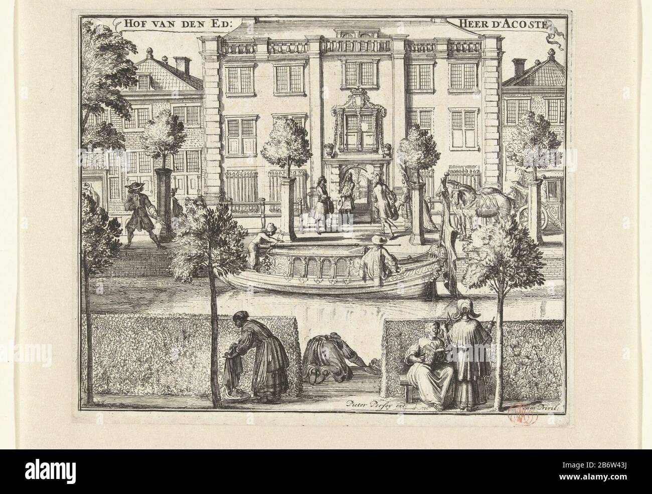 View of the house of Jeronimo (Hieronymus) Nunes da Costa, alias Moses ...