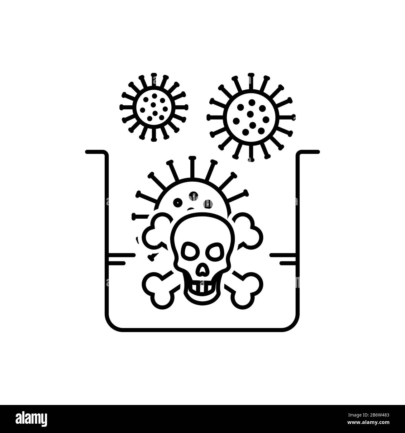 Dangerous icon Stock Vector Images - Alamy