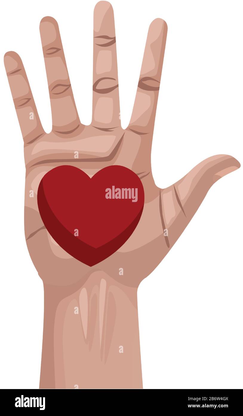 hand human up isolated icon Stock Vector Image & Art - Alamy