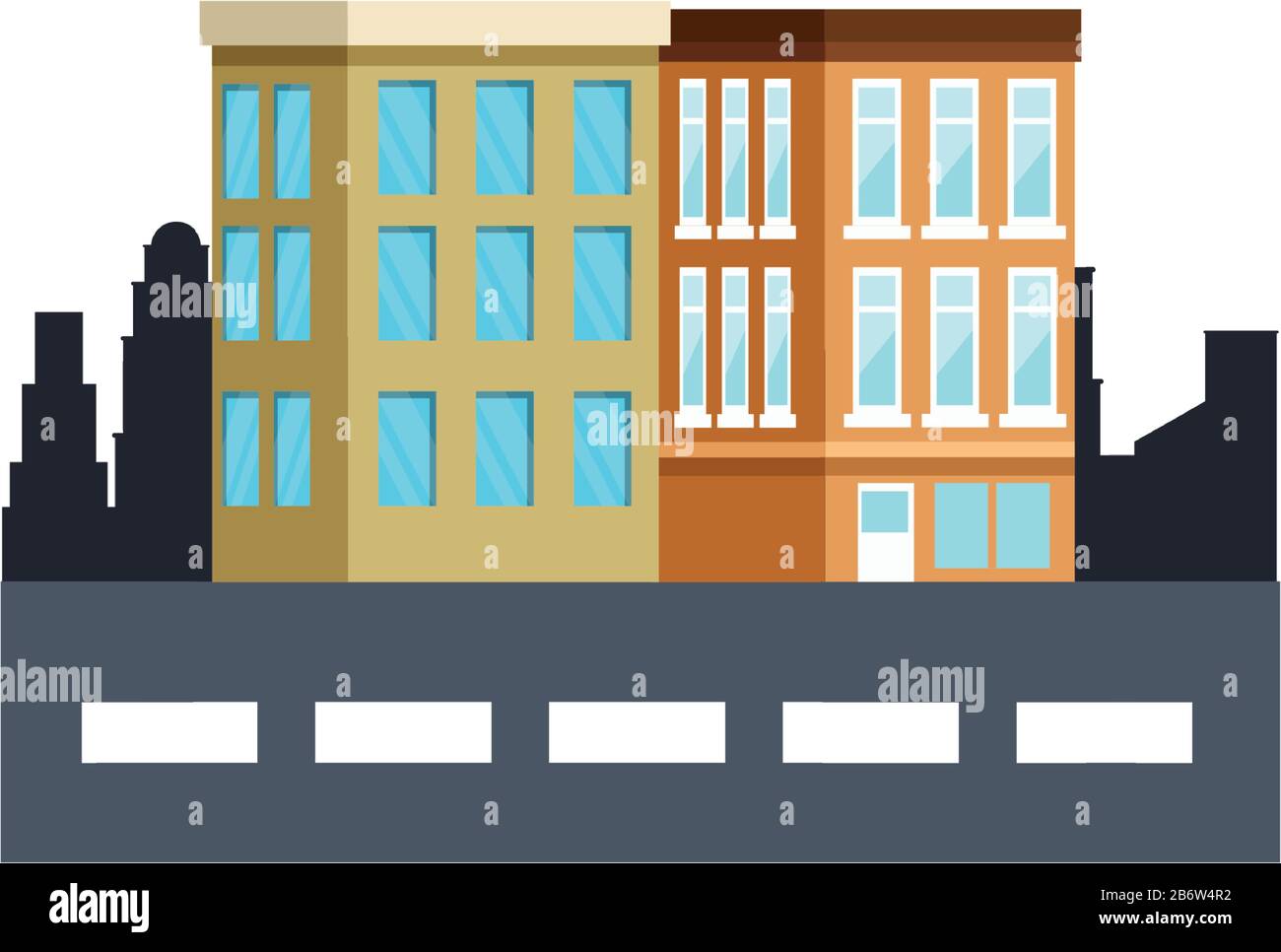 Modern architecture buildings in central Cut Out Stock Images ...