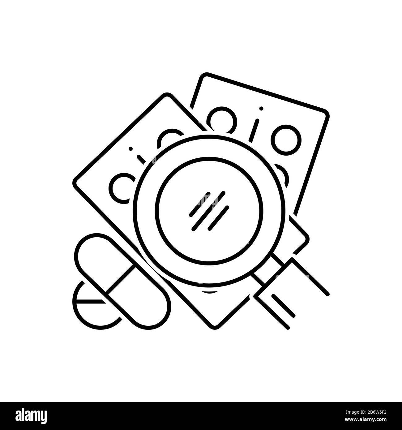 Search for drug icon Stock Vector Image & Art - Alamy