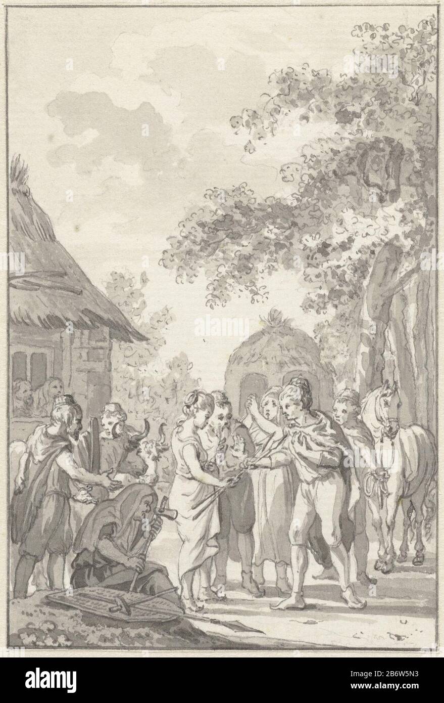 Huwelijksplechtigheid der Batavieren wedding der Batavieren Object Type ...