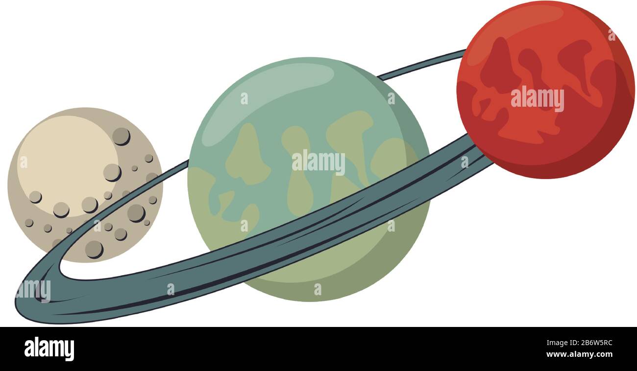 Moon rings Cut Out Stock Images & Pictures - Alamy