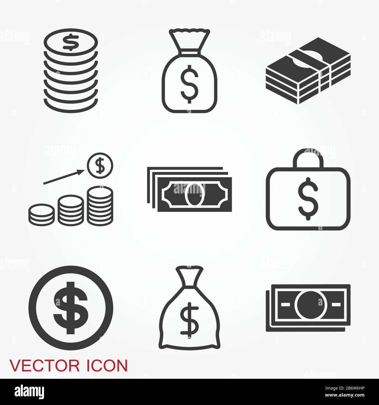 Money icon. Universal money icon to use in web and mobile UI Stock ...