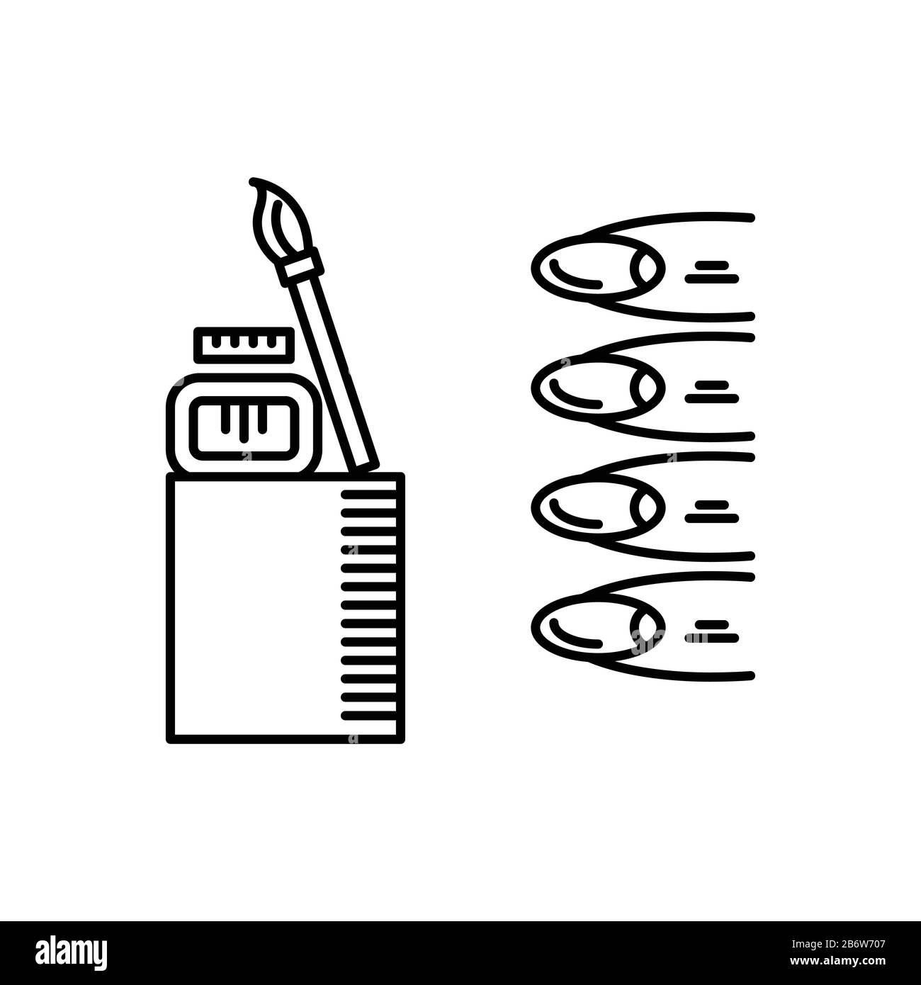Nail art icon Stock Vector Image & Art - Alamy