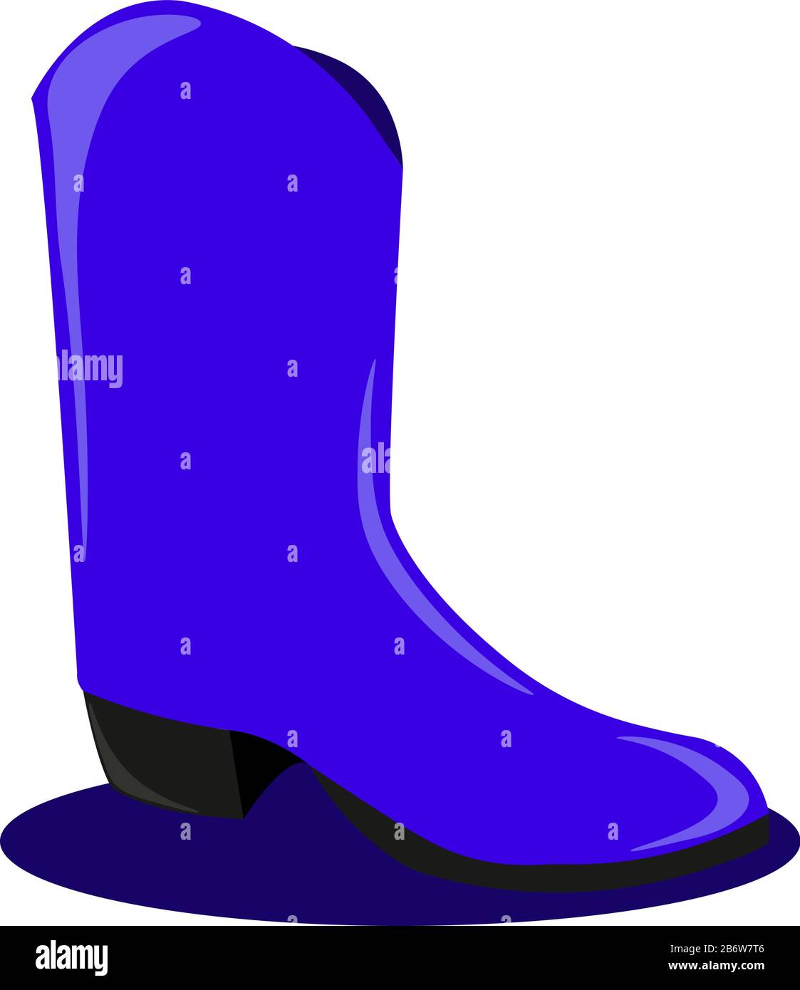 Blue shoes, illustration, vector on white background Stock Vector Image ...