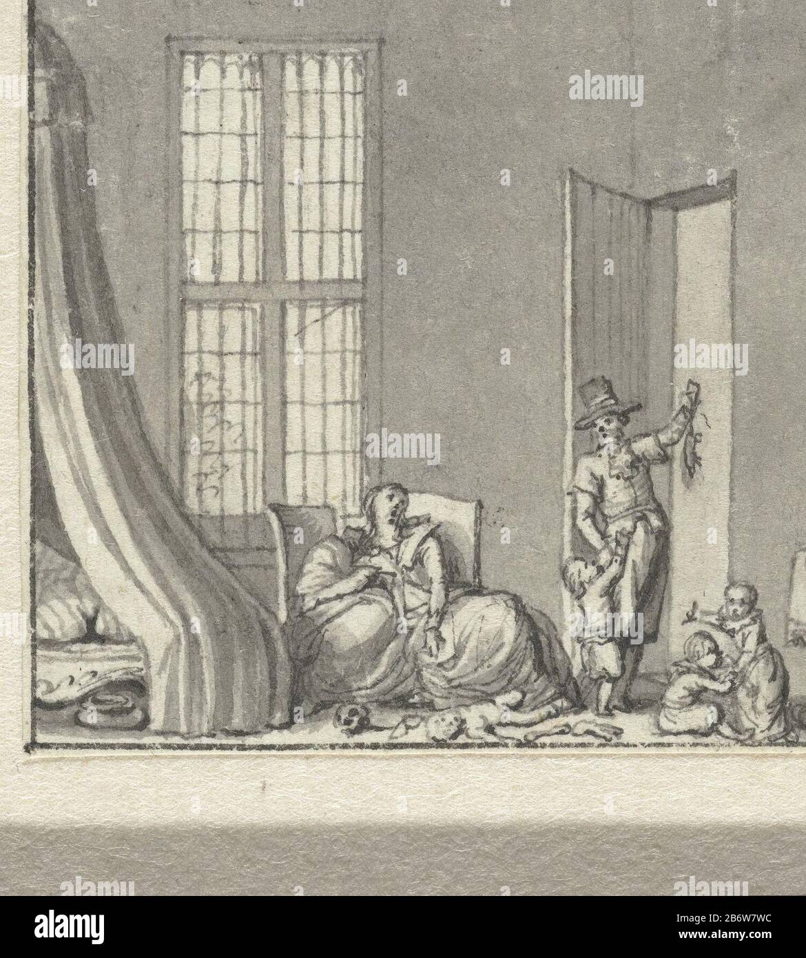 In 't Jaar 1573 Famine in a family during the siege of Leiden, 1573 ...