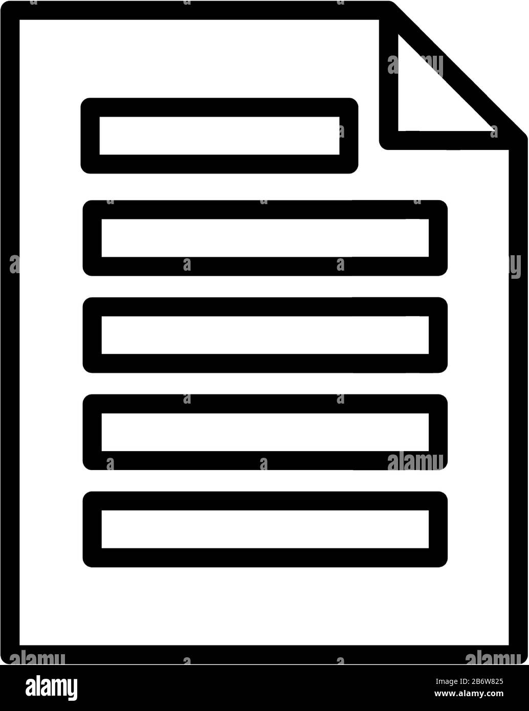 document written , line style icon vector illustration design Stock ...