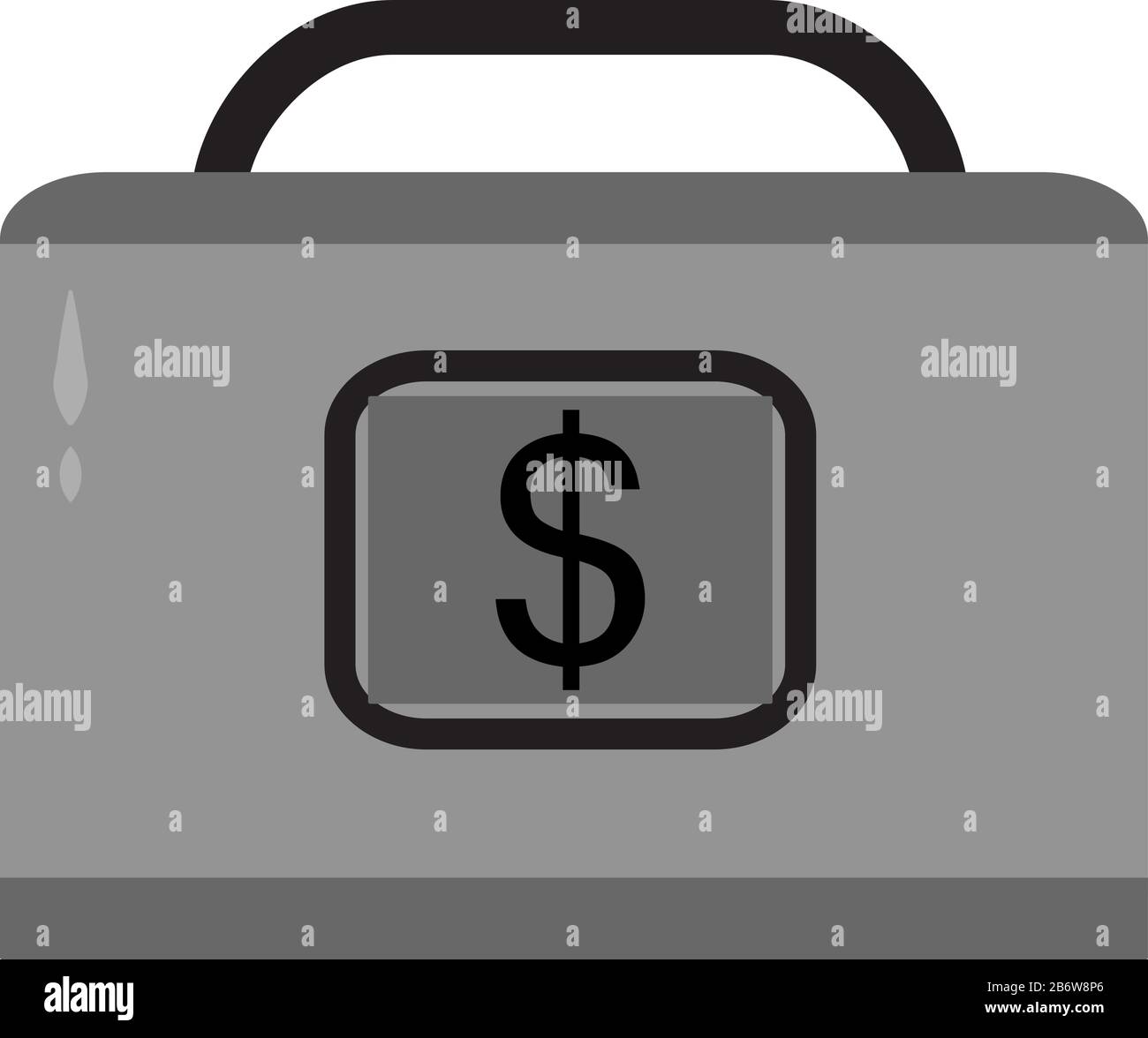 Money case, illustration, vector on white background Stock Vector Image ...