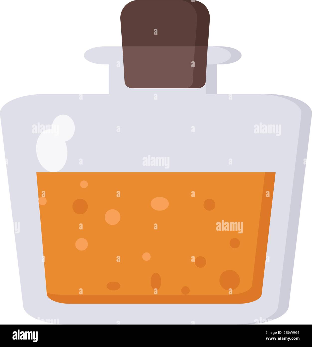 Elixir in bottle, illustration, vector on white background Stock Vector ...