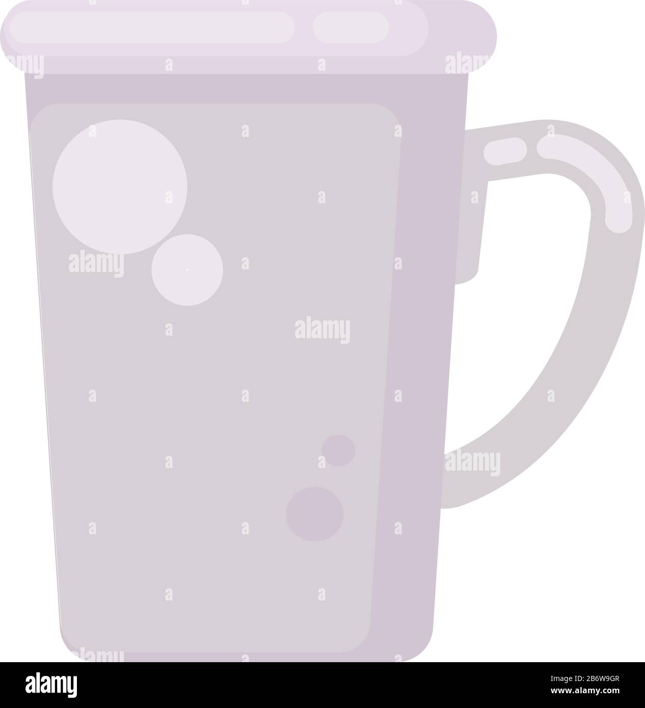 Big cup, illustration, vector on white background Stock Vector Image ...