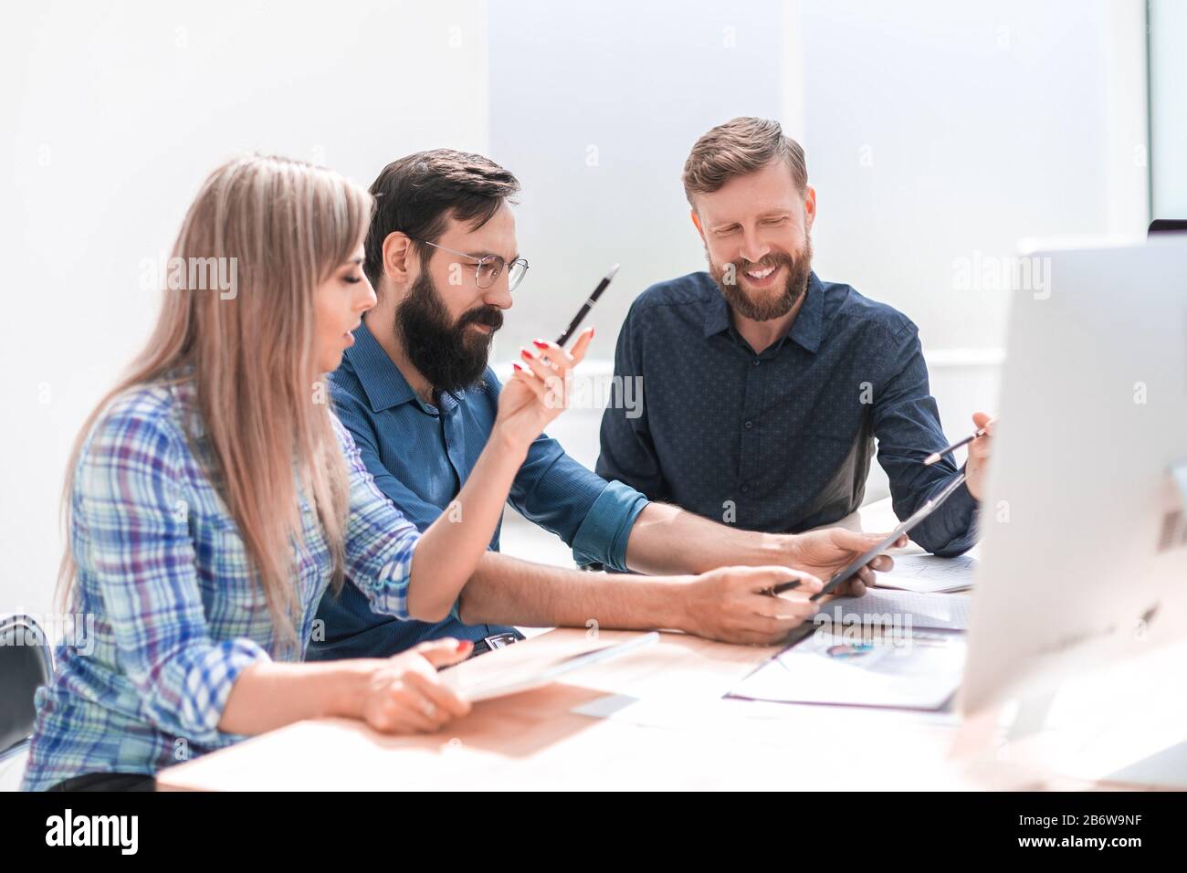 Close up creative business team hi-res stock photography and images - Alamy