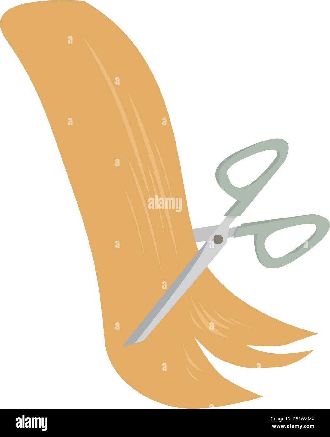 Cutting hair illustration hi-res stock photography and images - Alamy